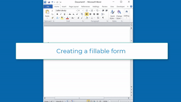 How to Create a Fillable Form in Word – City Of Evanston Technology ...