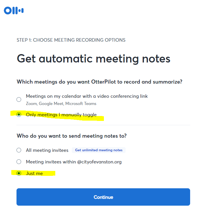 Otter.ai | AI Transcription + Notetaking – City Of Evanston Technology ...