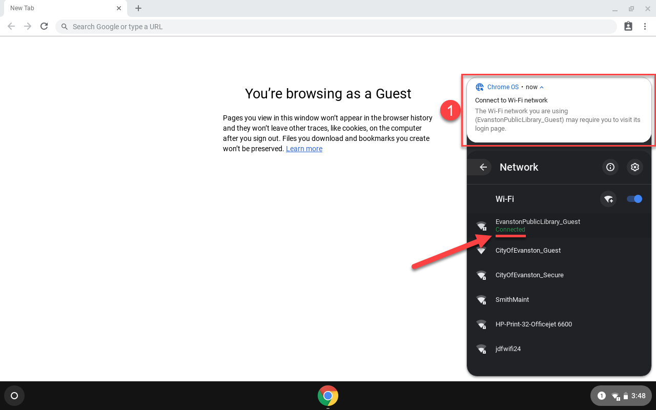 Connect to the "EvanstonPublicLibrary_Guest" Network – City Of Evanston ...