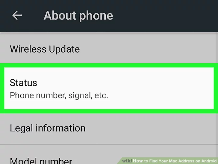 Locate Smartphone MAC Address – City Of Evanston Technology Service Portal