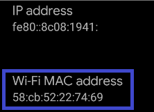 Locate Smartphone MAC Address – City Of Evanston Technology Service Portal
