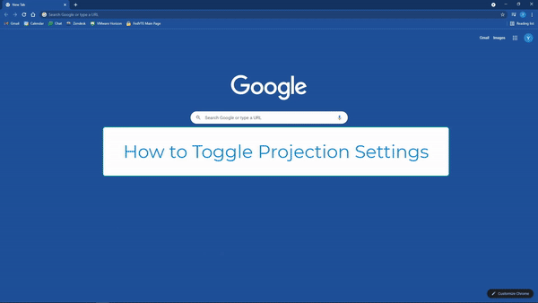 How to Toggle Projection Settings – City Of Evanston Technology Service ...